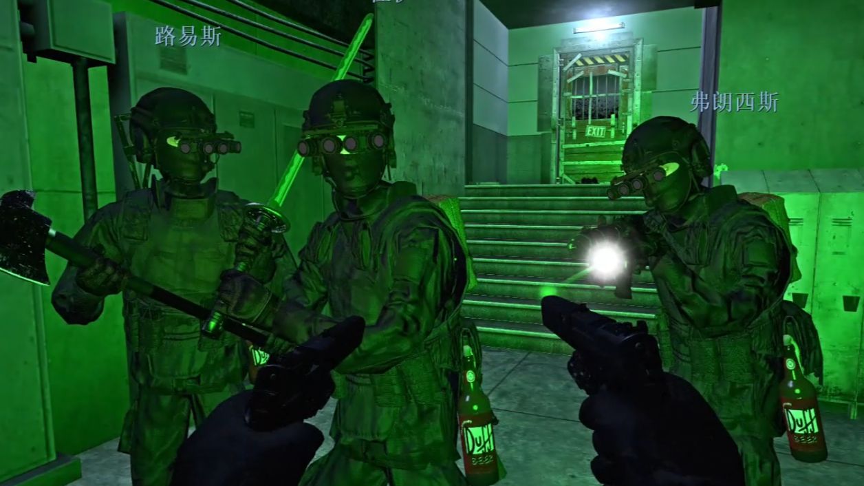 求生之路也可以使用夜视仪功能了,夜战必备_射击游戏热门视频