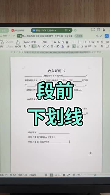 会计分录 段前下划线