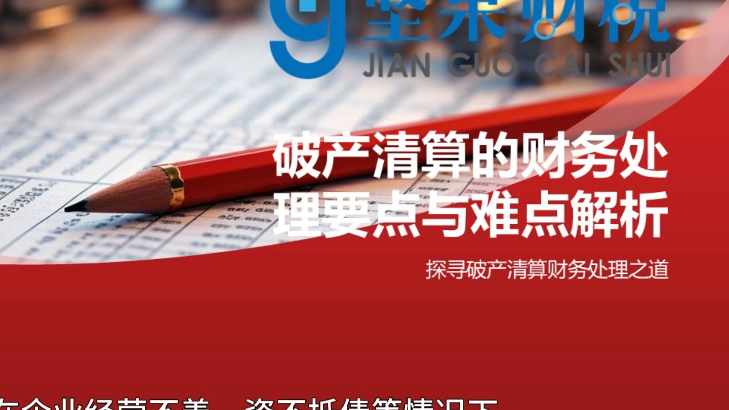 破产清算的财务处理要点与难点解析