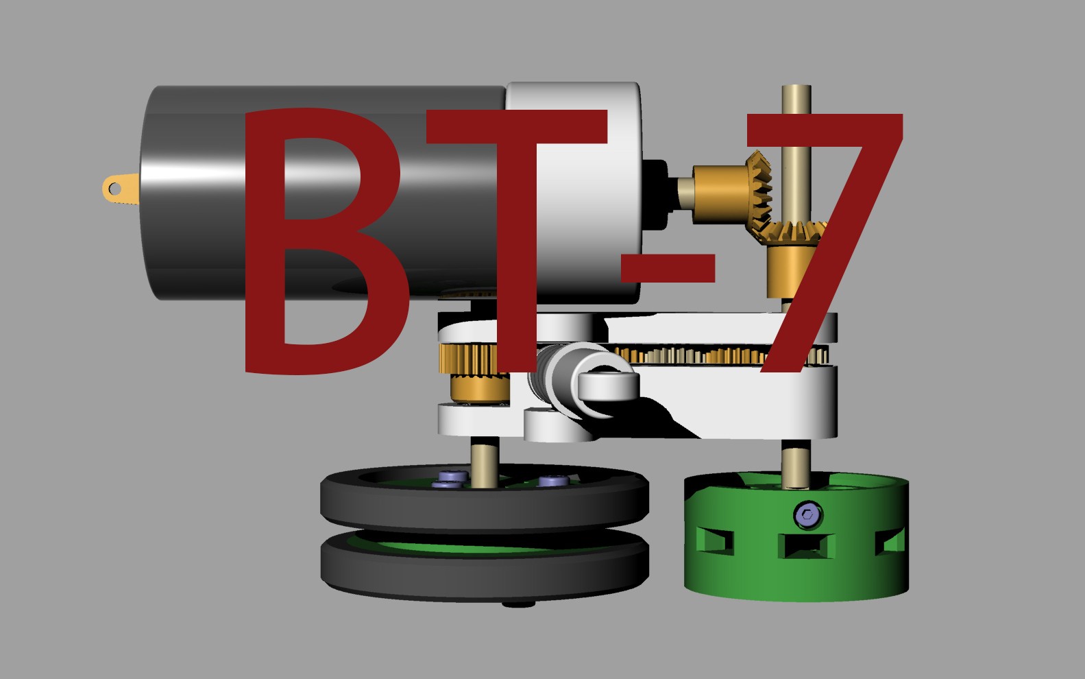 【BT–7坦克1:16模型制作教程】皮带轮换成齿轮(6)