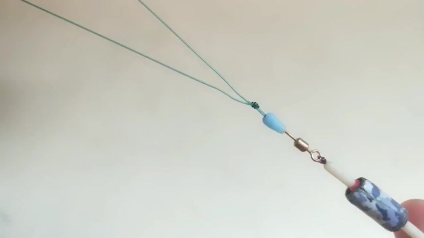 钓鱼技巧,别针八字环,快速使用方法!