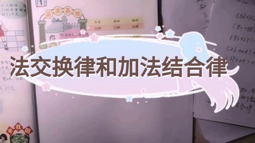 跟着老师学数学,轻松又快乐,加法交换律和加法结合律
