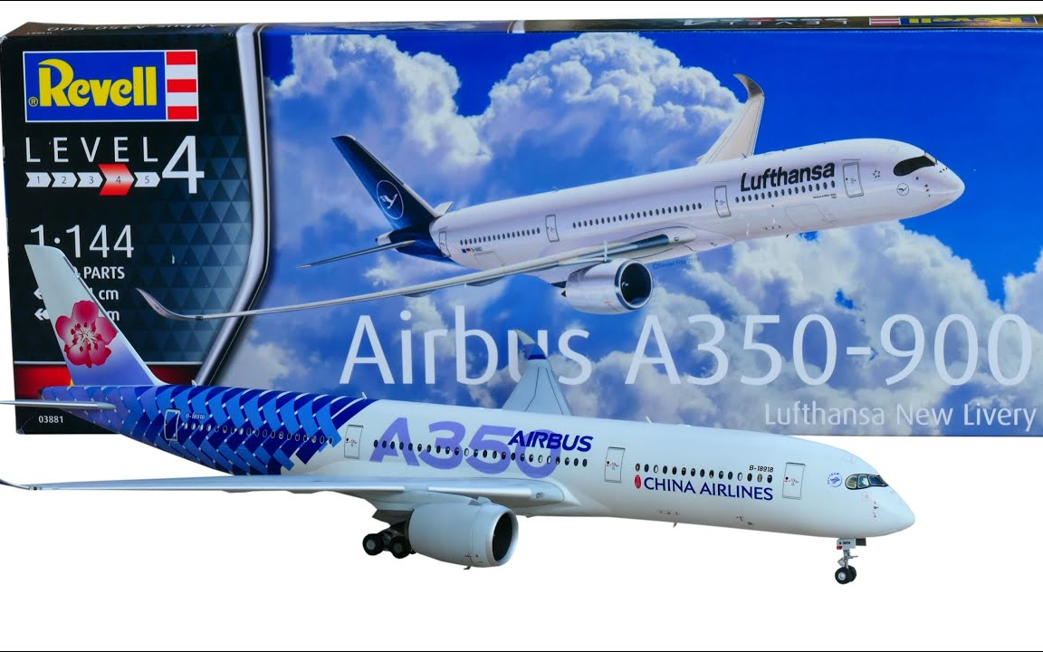 ...Model Assassin】Revell利华 1/144 China 空客A350-900客机 模型制作