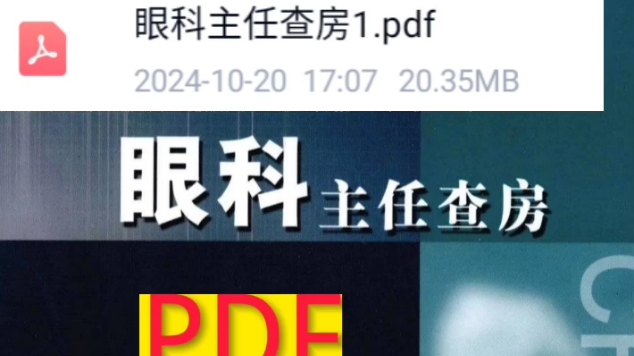 眼科主任查房记录病历病例书写主治医师查房鉴别诊断pdf 眼科医生查房