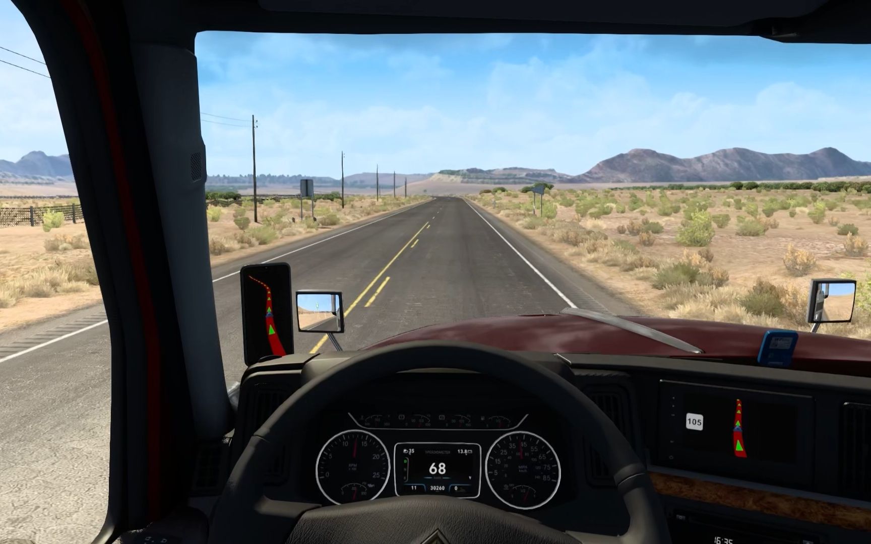 美国卡车模拟 - 驾驶万国孤星卡车在亚利桑那州运送混合罐