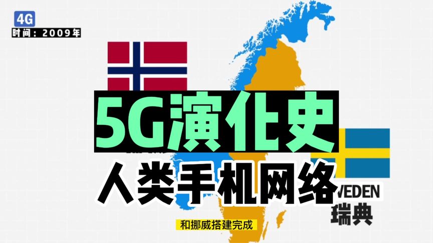 三分钟带你了解5G手机网络演化史每一代1G,2G,3G,4G,5G的发展历程