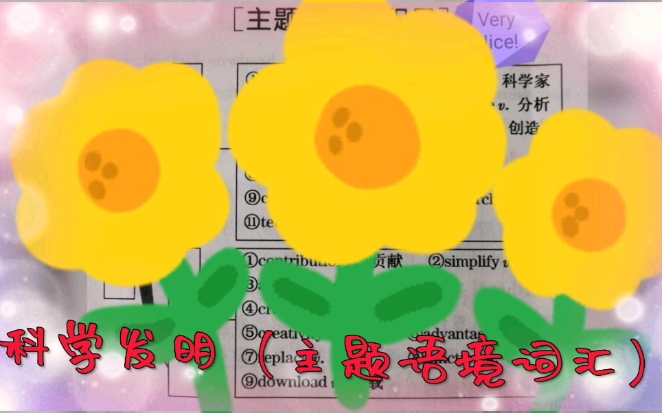 科学发明(主题语境英语词汇)