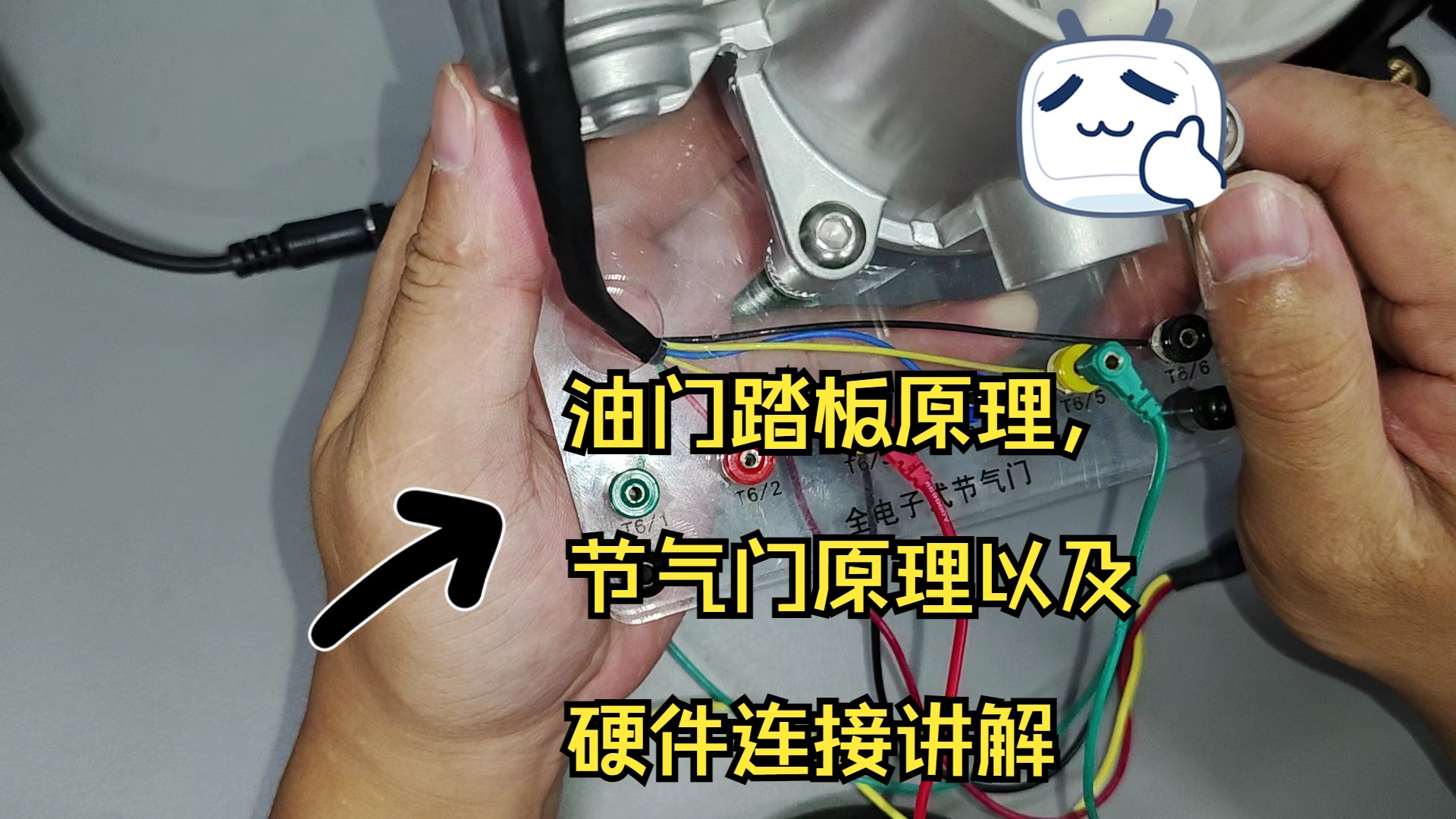 油门踏板原理,节气门原理以及硬件连接讲解