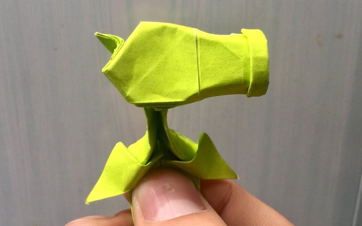 教你折纸《植物大战僵尸》里的豌豆射手,用它抵御僵尸入侵吧!