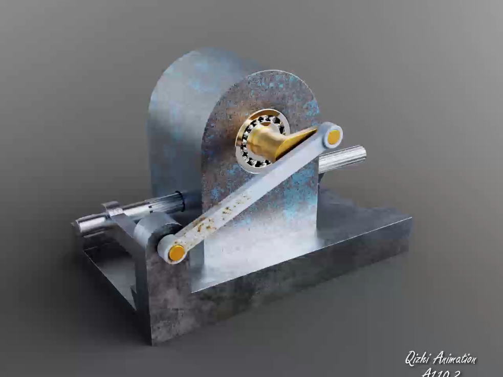 A110.2蜗杆加连杆传动