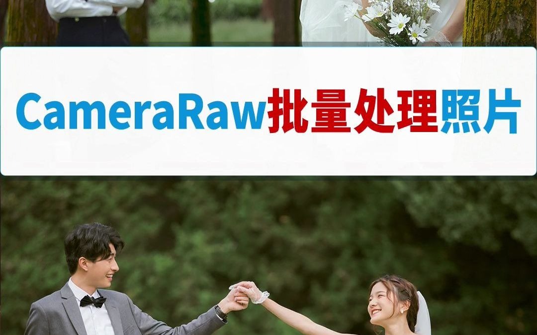 【PS批量处理照片】瞬间提升修图效率!CameraRaw滤镜高级玩法