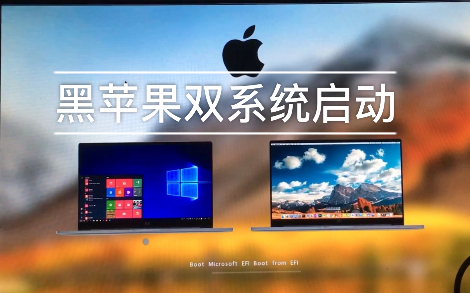 Win10系统下安装黑苹果双系统效果