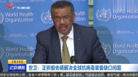 世界卫生组织:正积极协调解决全球抗病毒装备缺口问题