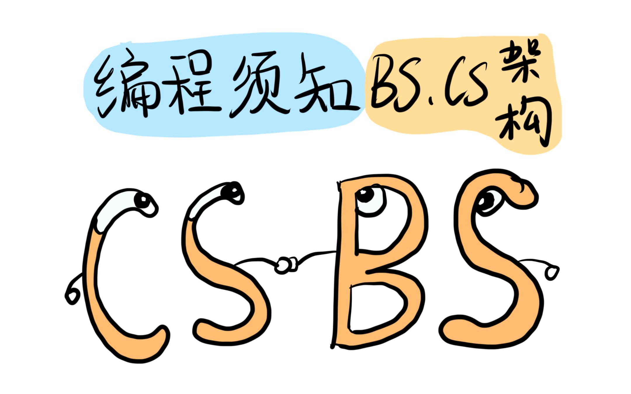 【漫画编程】漫画带你一分钟了解BS与CS架构