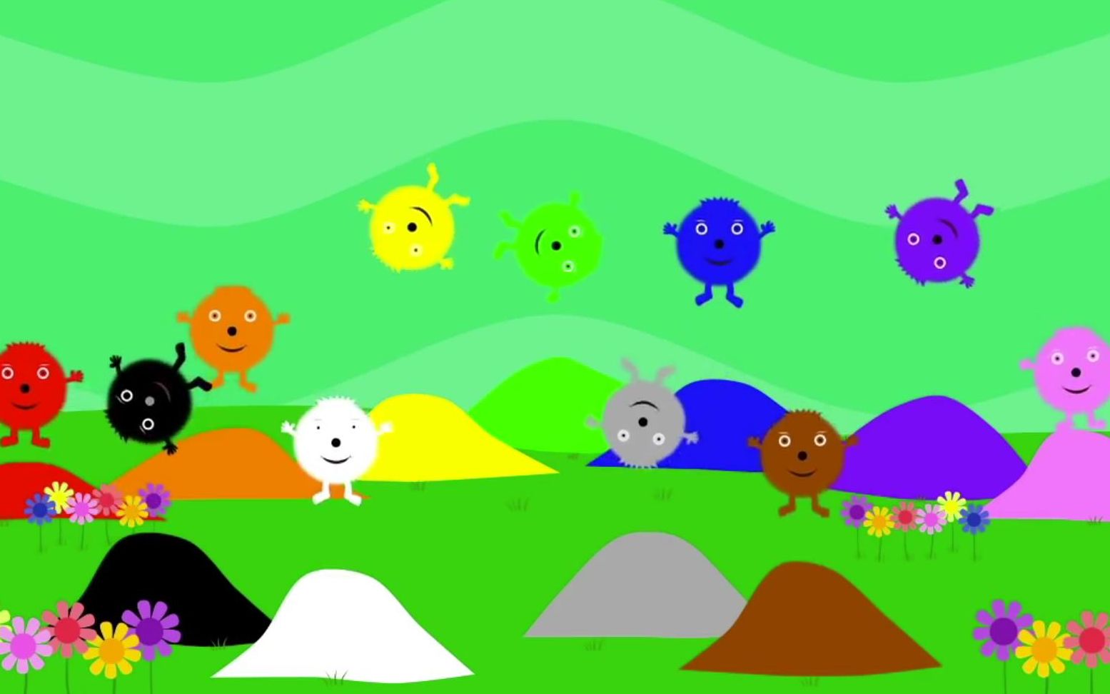 英语早教视频 颜色泡泡歌曲 The Color bubblies Song