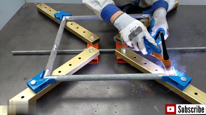 用镀锌管制作方形焊接夹,这个创意怎么样,看看使用效果