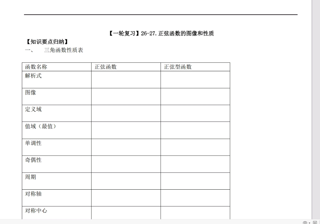 高考数学一轮复习16正弦函数及正弦型函数的图像和性质