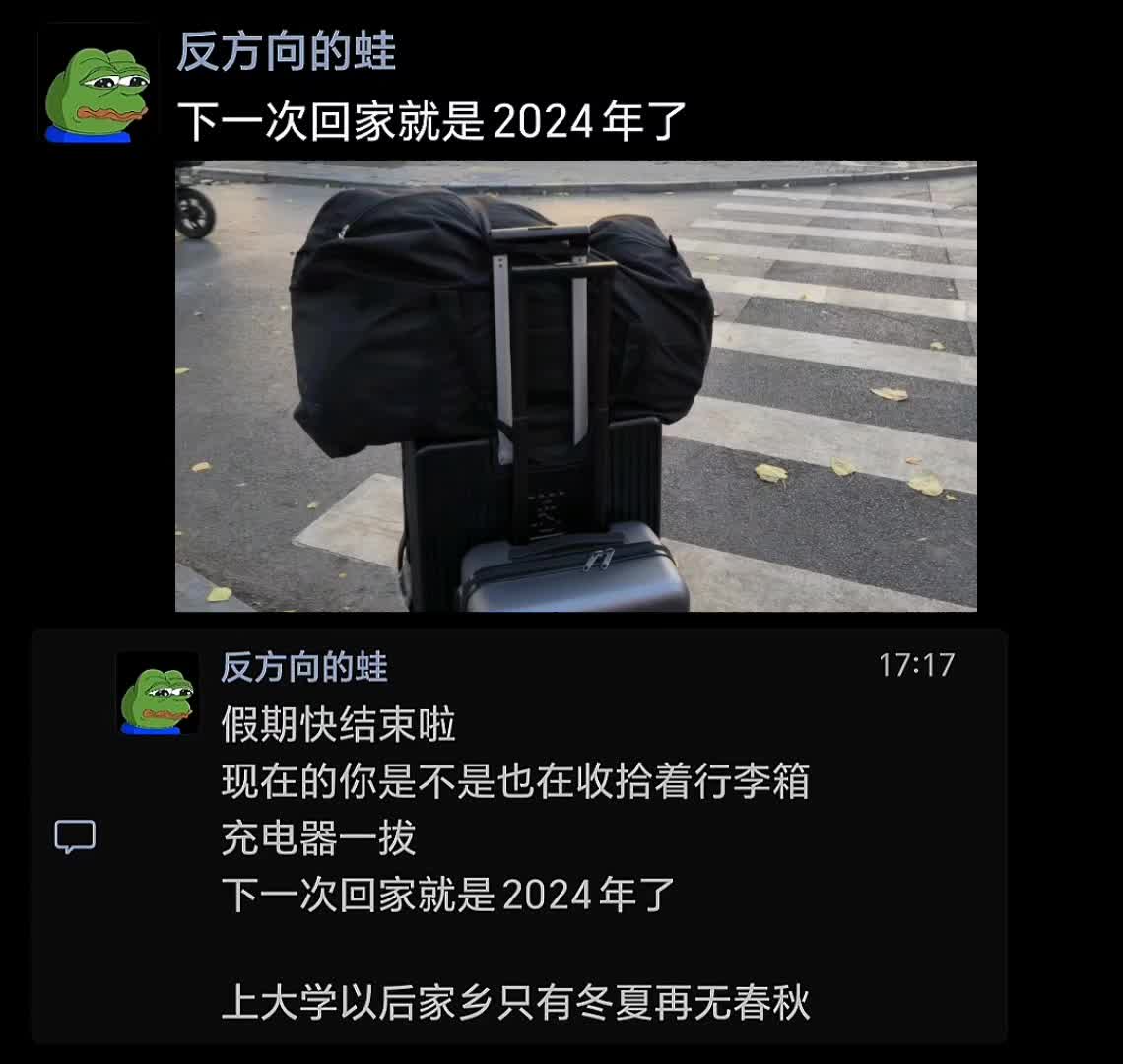 充电器一拔,下一次回家就是2024年了