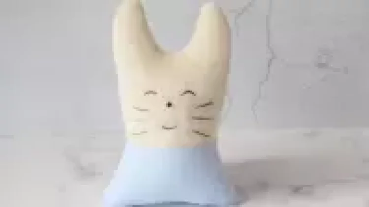 旧衣服不用丢, 做这个猫咪玩偶超简单, 一天可以做一窝, 一起喵喵喵...