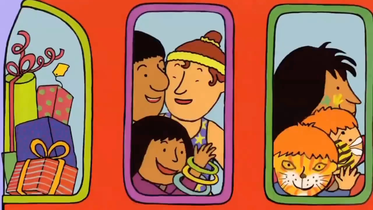 绘本动画 the wheels on the bus JP