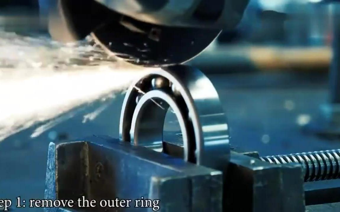 机械男的浪漫,用轴承给老婆做了个手镯,老婆高兴坏了