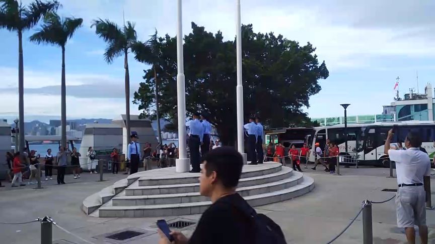 香港会议展览中心升旗仪式