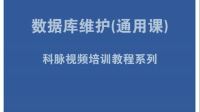 数据库维护(通用课)