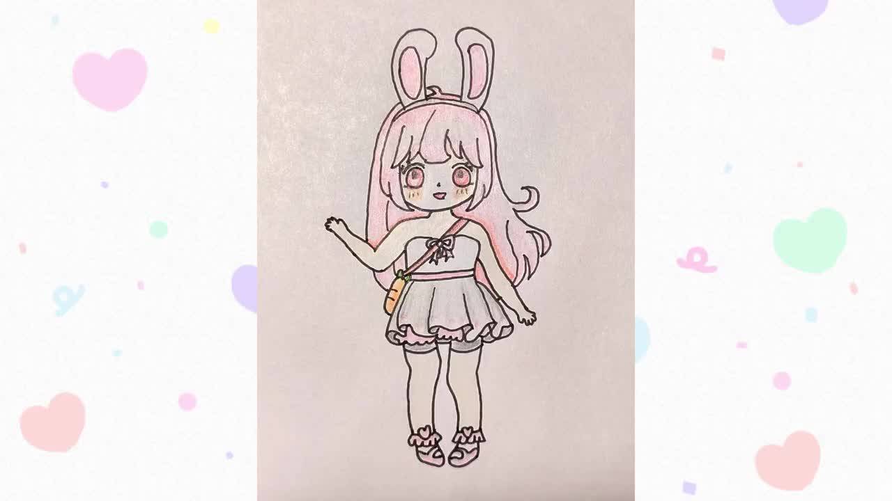 迷你世界兔美美 不同人画的迷你世界兔美美