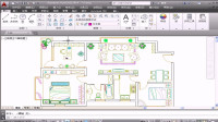 CAD2014上机实训一, 标注户型图房间功能, 轻松学会