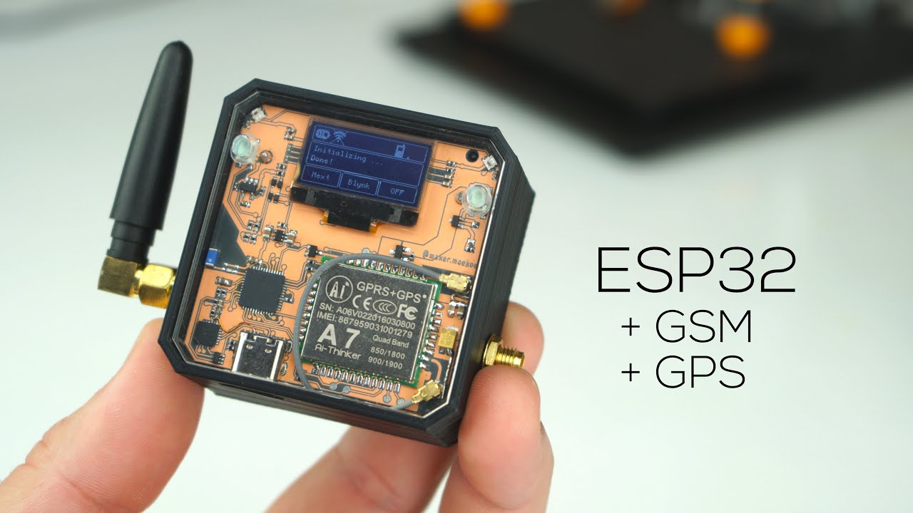 物联网DIY - 我建立一个与ESP32 GPS跟踪器|焊接装配和第一个测试|...