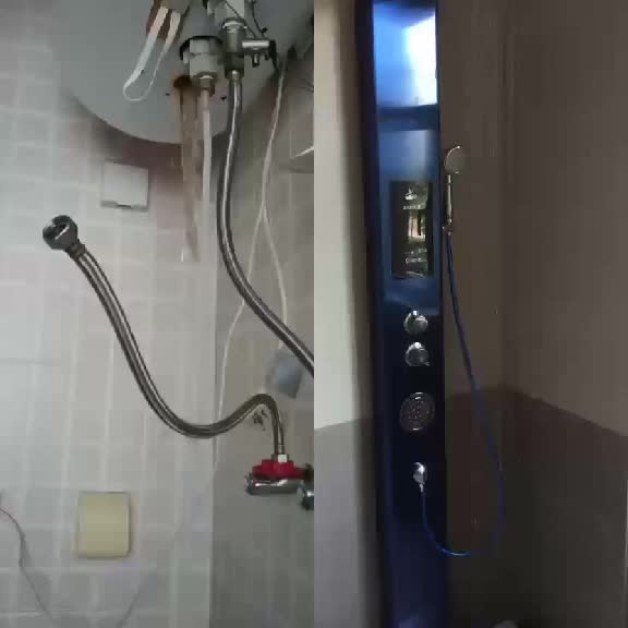 储水式电热水器VS艾铭乐集成热水器 活水沐浴安全健康