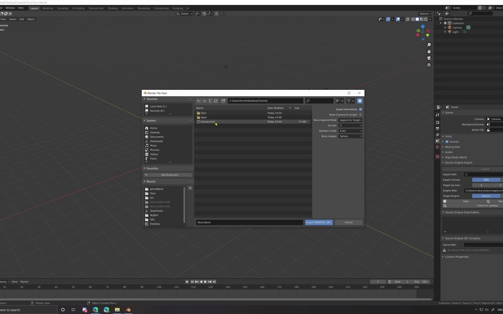 Blender盖瑞模组 制作模型导入到Gmod