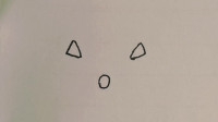 简笔画:用一个圆圈和两个三角形,画一只可爱的小猫咪