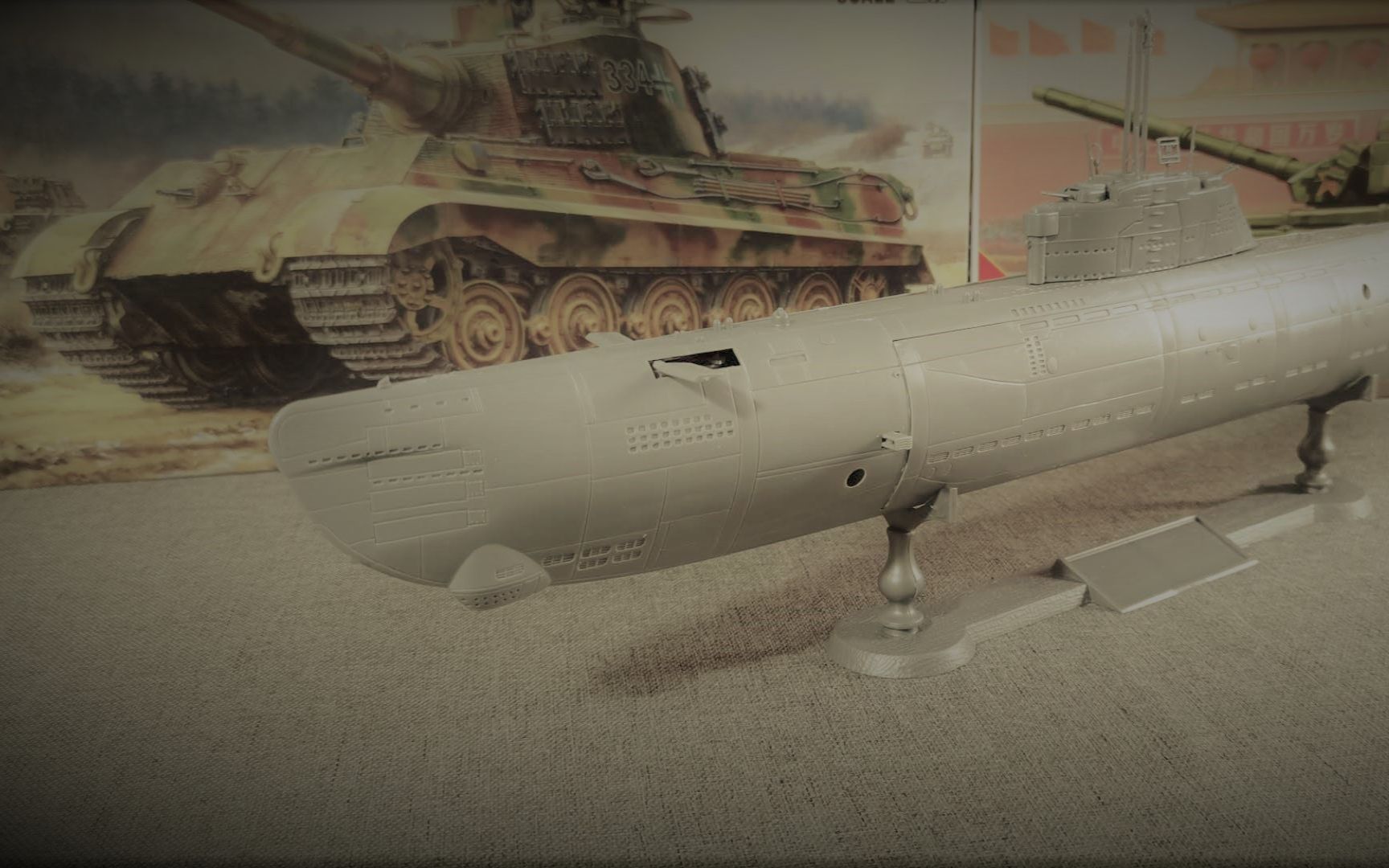 二战德军U型潜艇模型