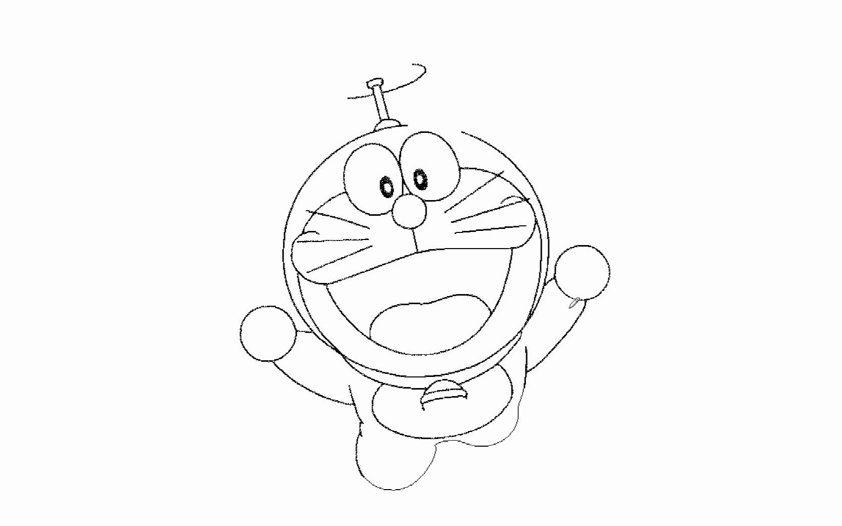 【30秒简笔画】机器猫