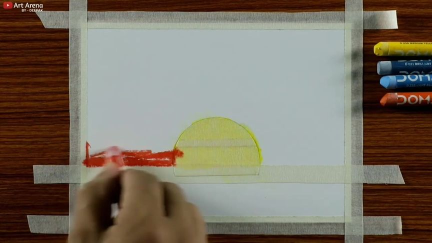 教你如何用油画棒,画完再用纸擦,效果完全不一样!