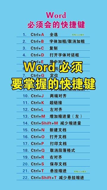 Word一定要掌握的快捷键