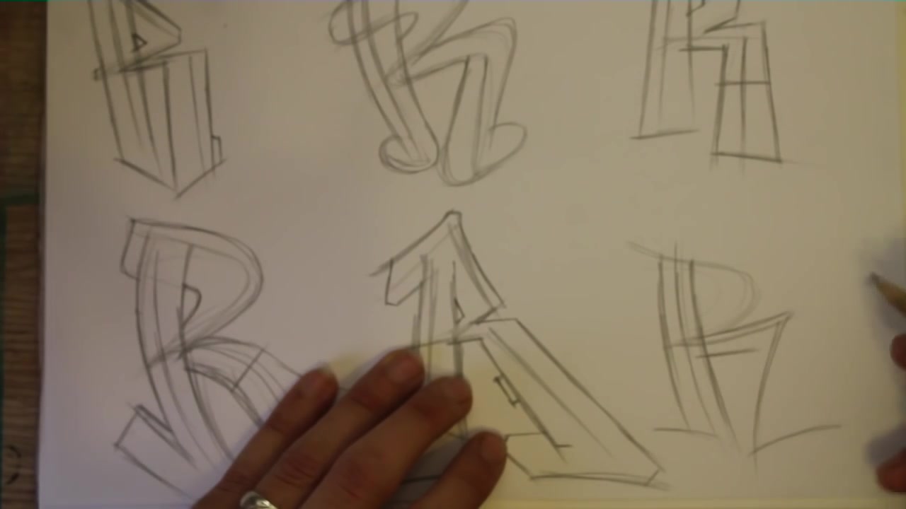 【涂鸦手稿】怎样写涂鸦字母R
