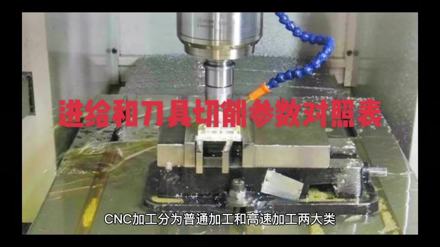 大众化CNC刀具进给和切削参数对照表#数控编程学校 #机械加工