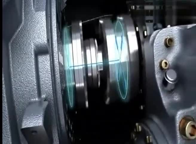 高铁齿轮联轴器工作原理3D演示动画