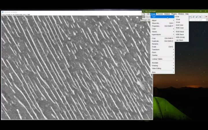 斐济ImageJ快速粒子分析测量层厚长度圆度和间距(14分21)