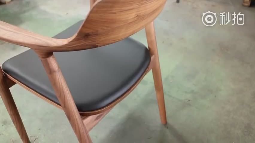 国外制作实木椅子手工艺过程,机械化结合匠工艺