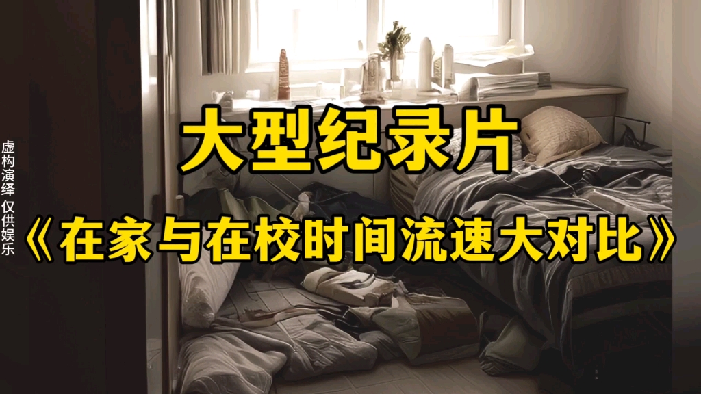 大型纪录片《在家与在校时间流速大对比》