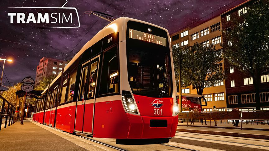有轨电车模拟:高能不再 晚间的维也纳有轨电车1线 | 4K60