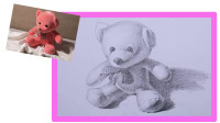 (一)可爱小熊素描如何画?入门级绘画方法,简单易学
