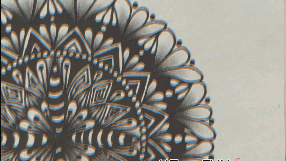 【手绘】简单好看黑白线描画——禅绕画,零基础可入门