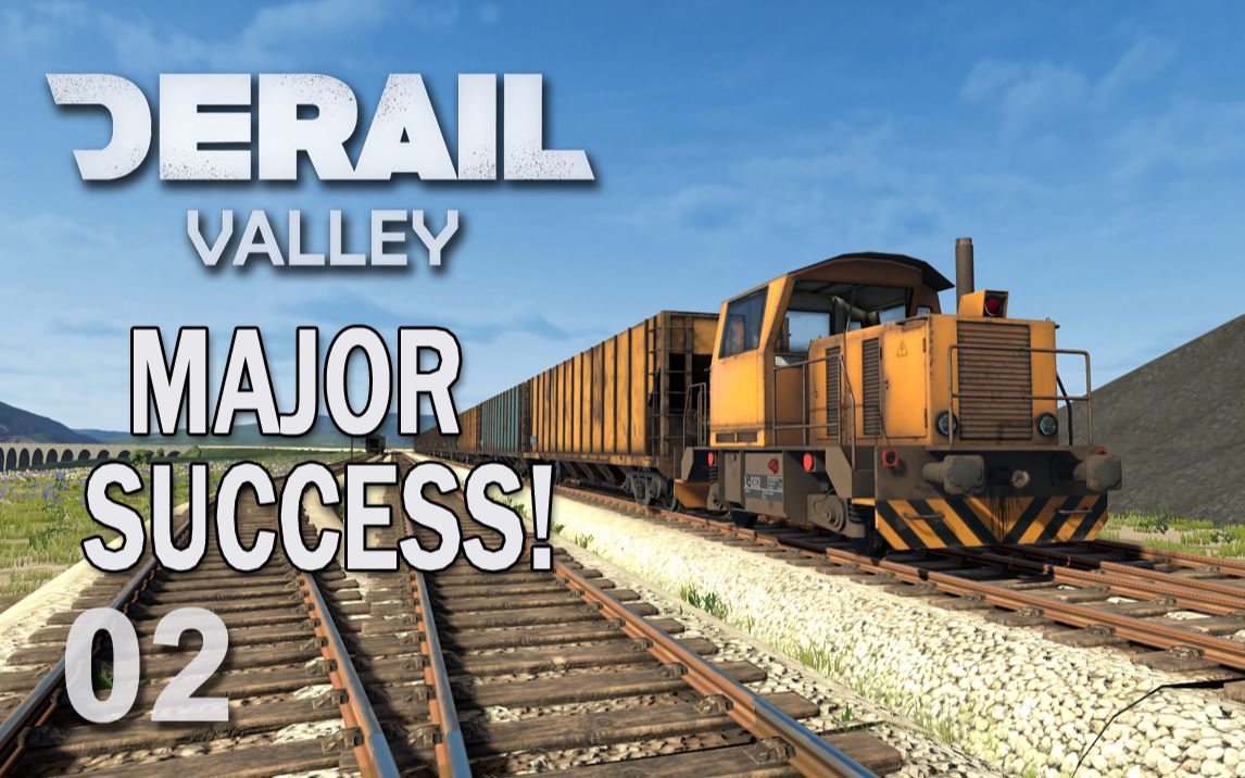 脱轨山谷 | 首次长途运输成功 | 脱轨山谷无VR实况#02 | Derail Valley ...