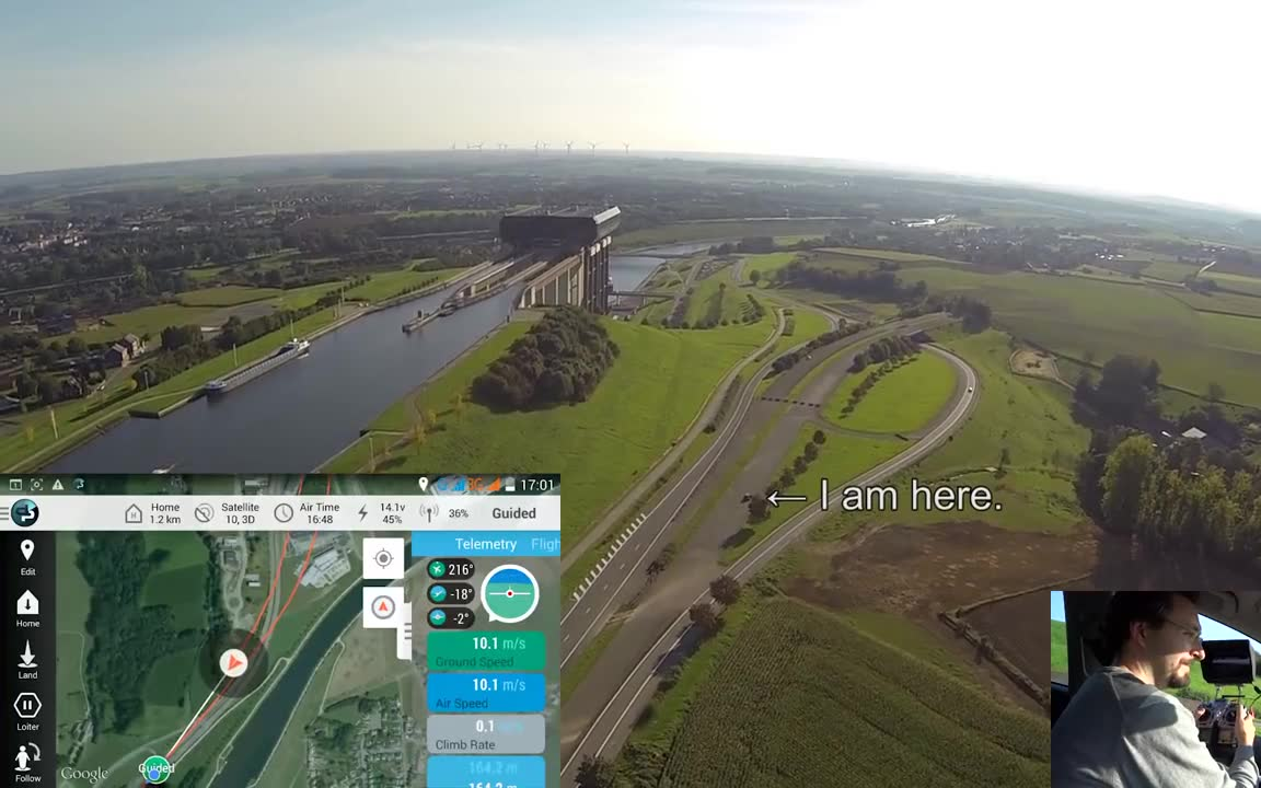 ...2地面站软件在智能手机上进行四旋翼无人机自动FPV航拍飞行
