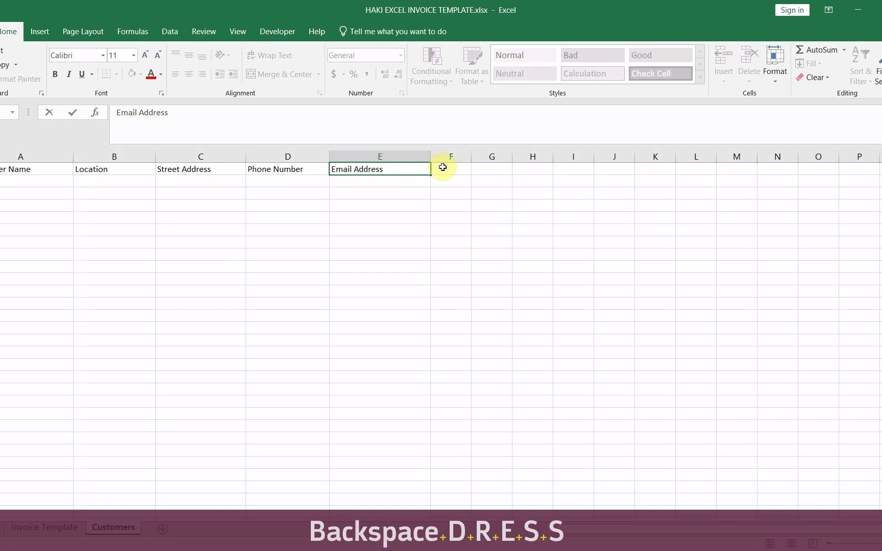 设置自动当前日期、截止日期和客户下拉列表 - Excel 教程