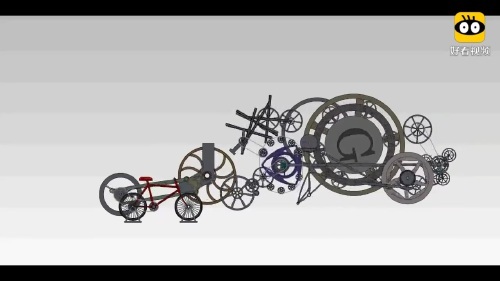 可以连接自行车的创意机械结构,看看有何妙用